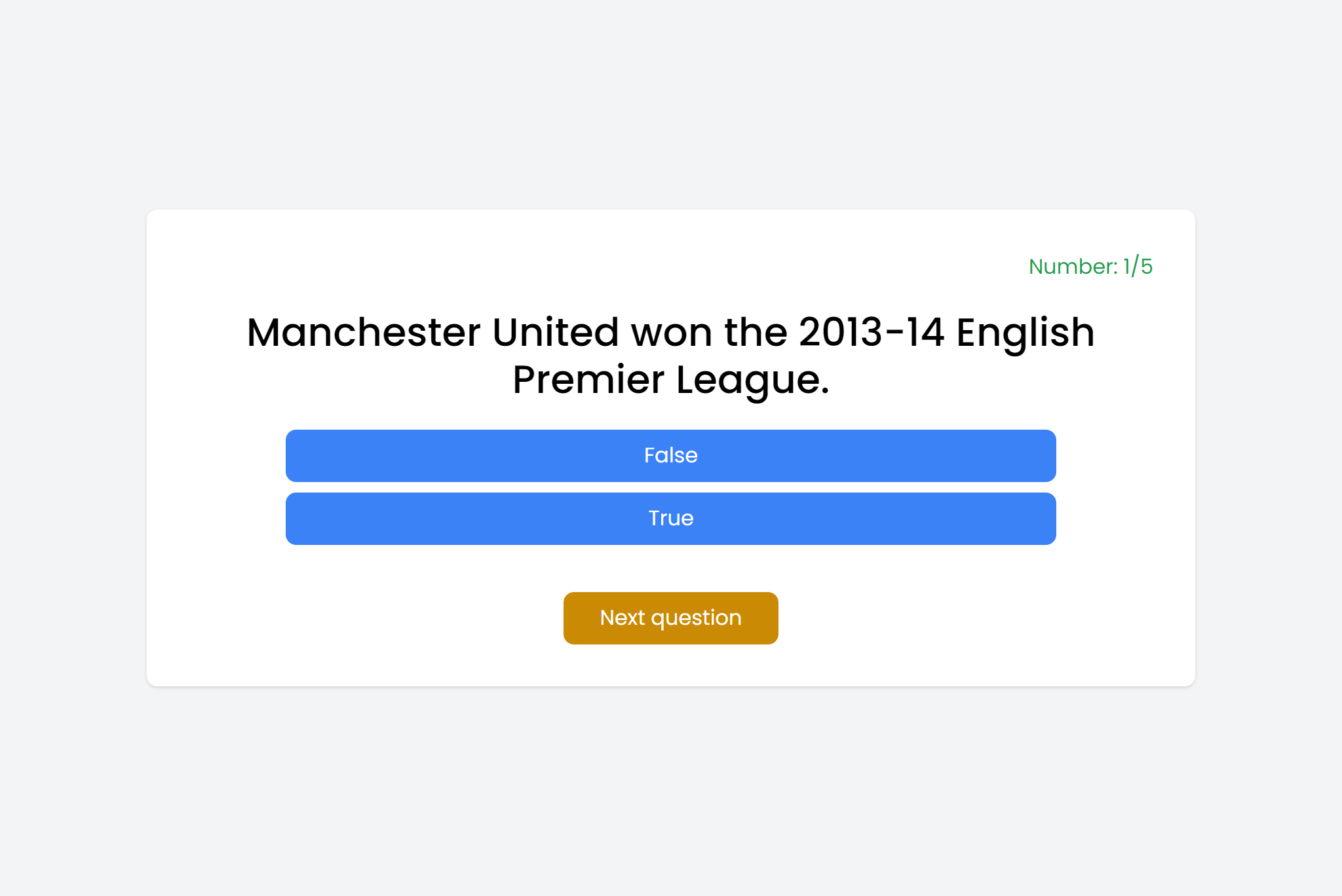 A Quiz Application Built With React And Tailwind CSS
