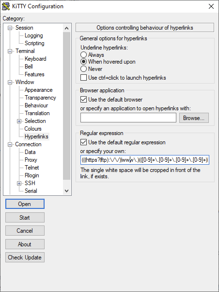 Crash on ctrl-clicking URL - KiTTY v0.73.2.6, Windows 10 · Issue #133 · cyd01/KiTTY · GitHub