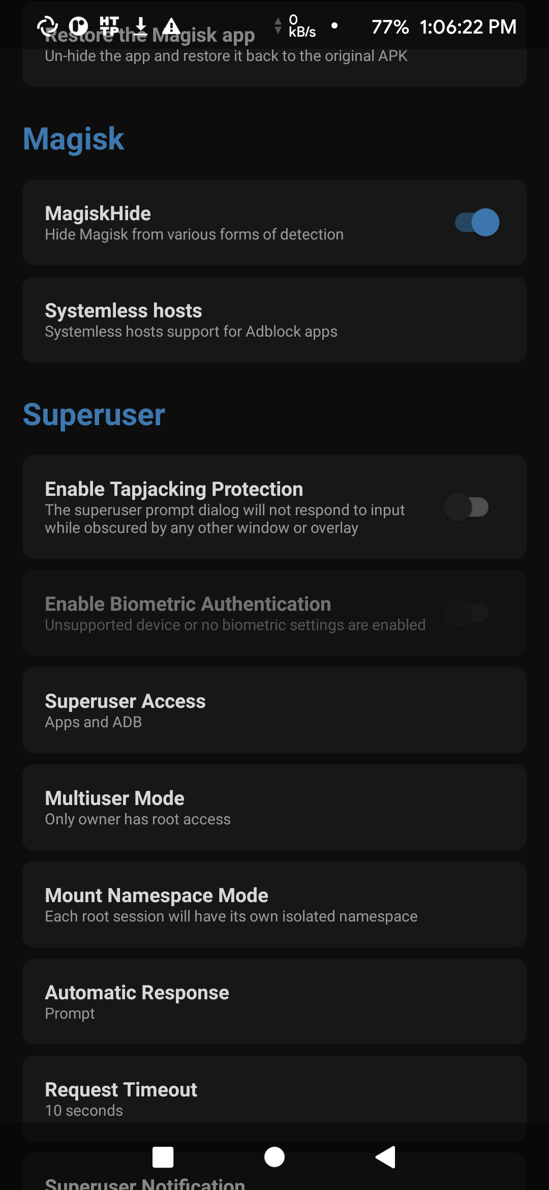 Doesn't work properly in andriod rooted using Magisk · Issue #8 · httptoolkit/httptoolkit ...
