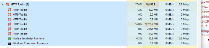 [Feature] Maximum memory usage · Issue #249 · httptoolkit/httptoolkit · GitHub