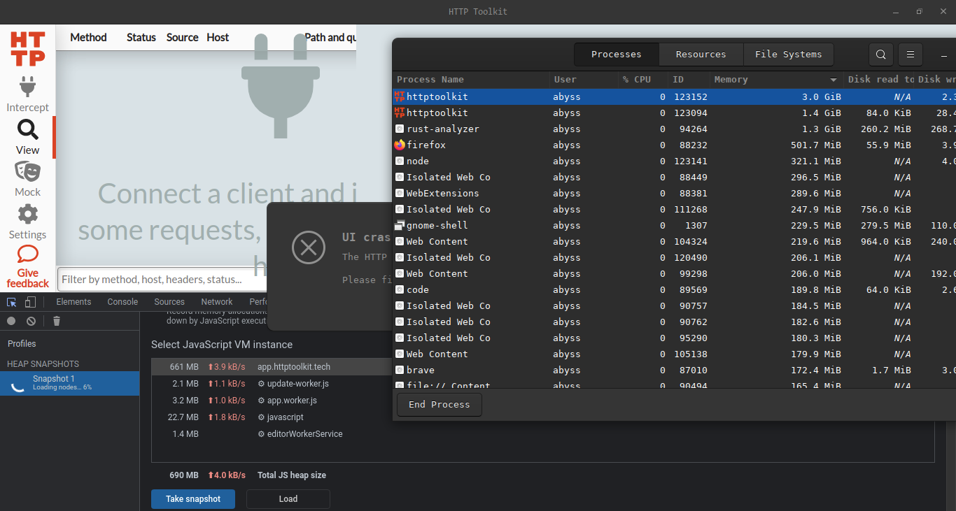 [Feature] Maximum memory usage · Issue #249 · httptoolkit/httptoolkit · GitHub