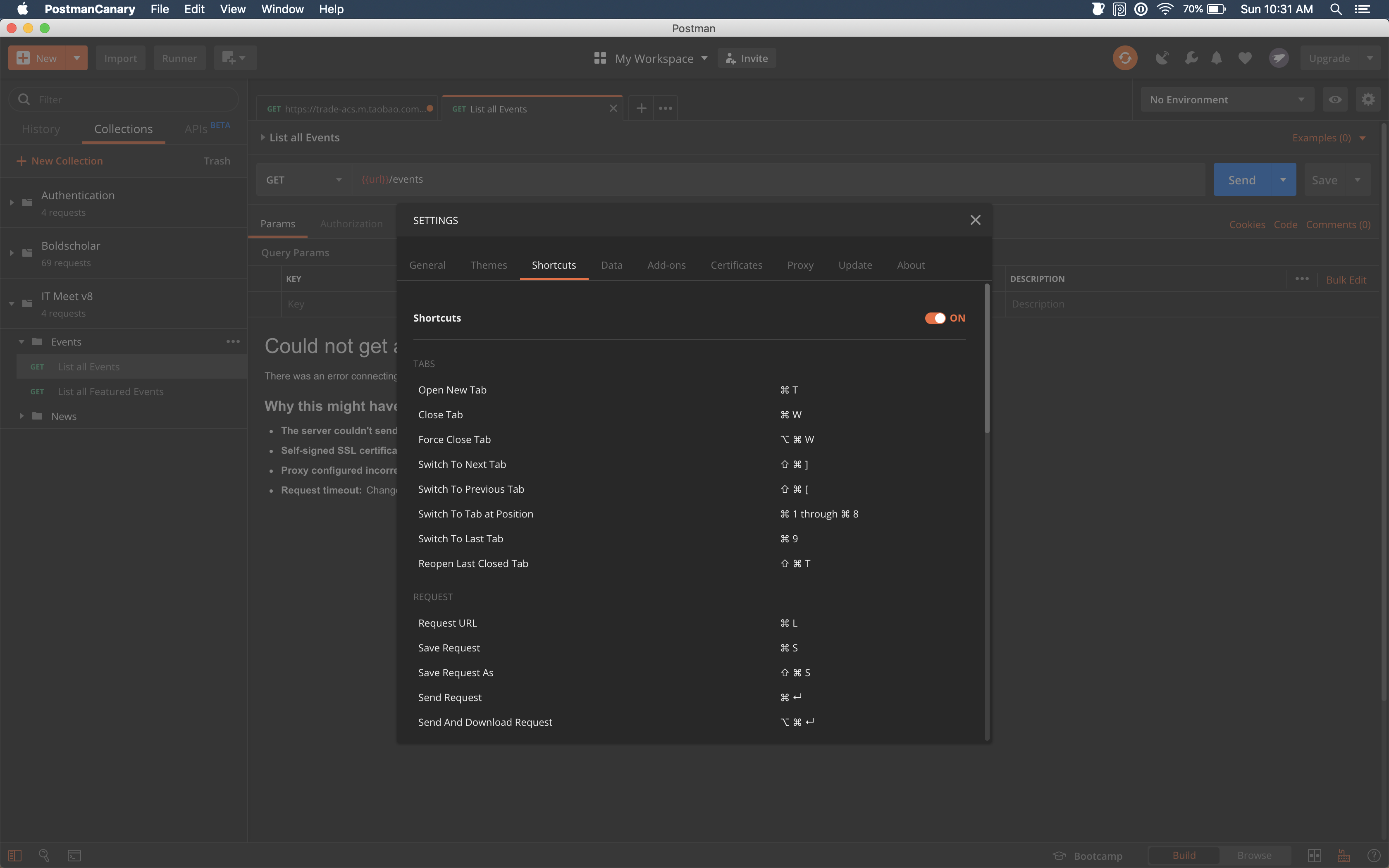 [Feature] Keyboard shortcuts · Issue #254 · ProxymanApp/Proxyman · GitHub