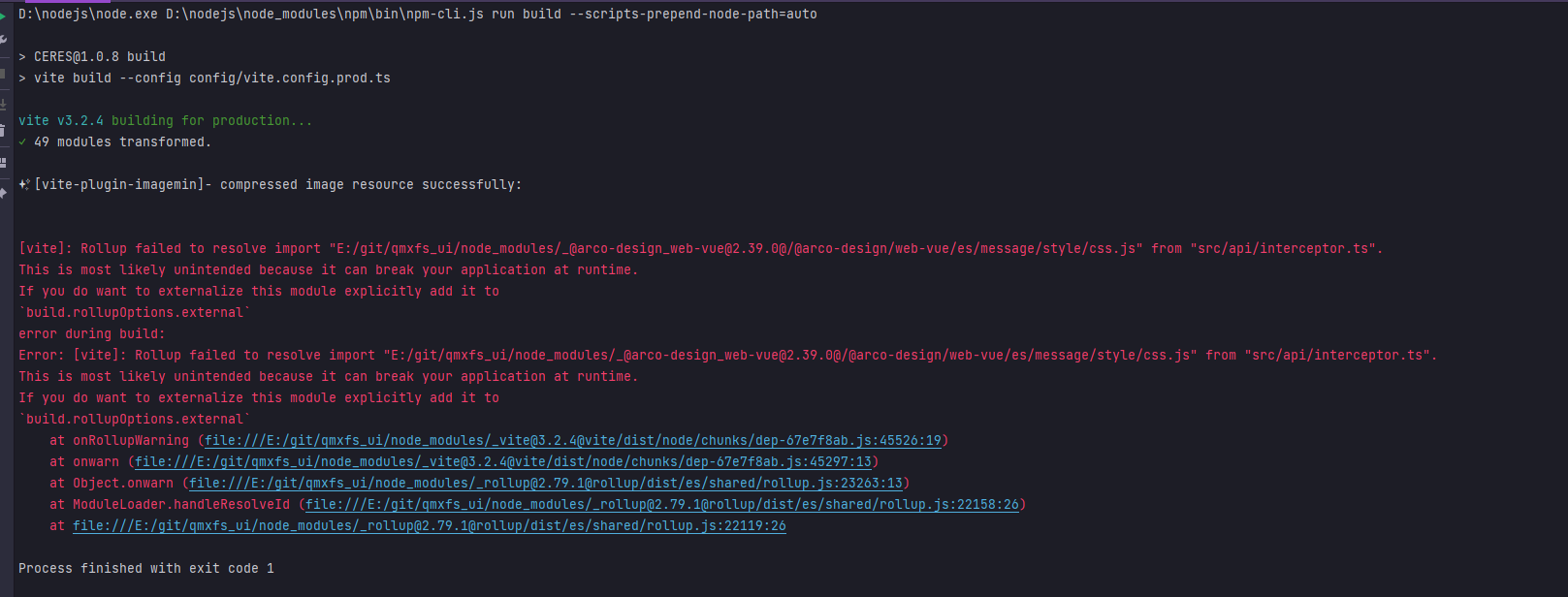 2.39 升级版本后打包异常 _@arco-design_web-vue@2.39.0@/@arco-design 路径不存在 · Issue #1881 · arco-design/arco ...