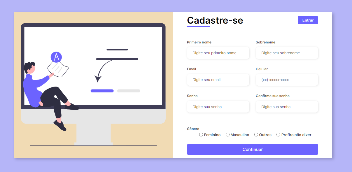 GitHub - gleicekelly13/formulario-de-cadastro-1: Projeto criado com o ...