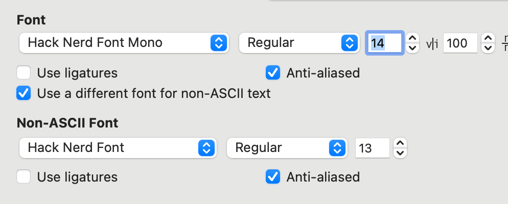 Use a different font for non-ASCII text · Issue #1668 · wezterm/wezterm · GitHub