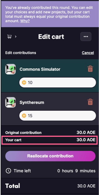 Displaying wrong total after Contribution Phase · Issue #152 · ethereum/clrfund · GitHub