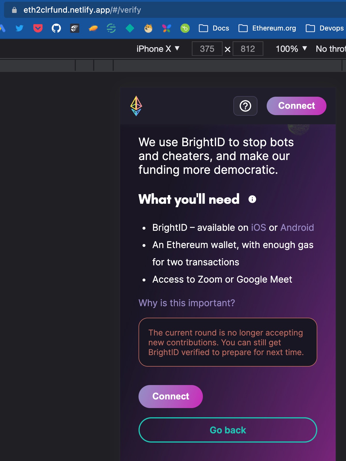 Mobile - full-width button styles · Issue #312 · ethereum/clrfund · GitHub