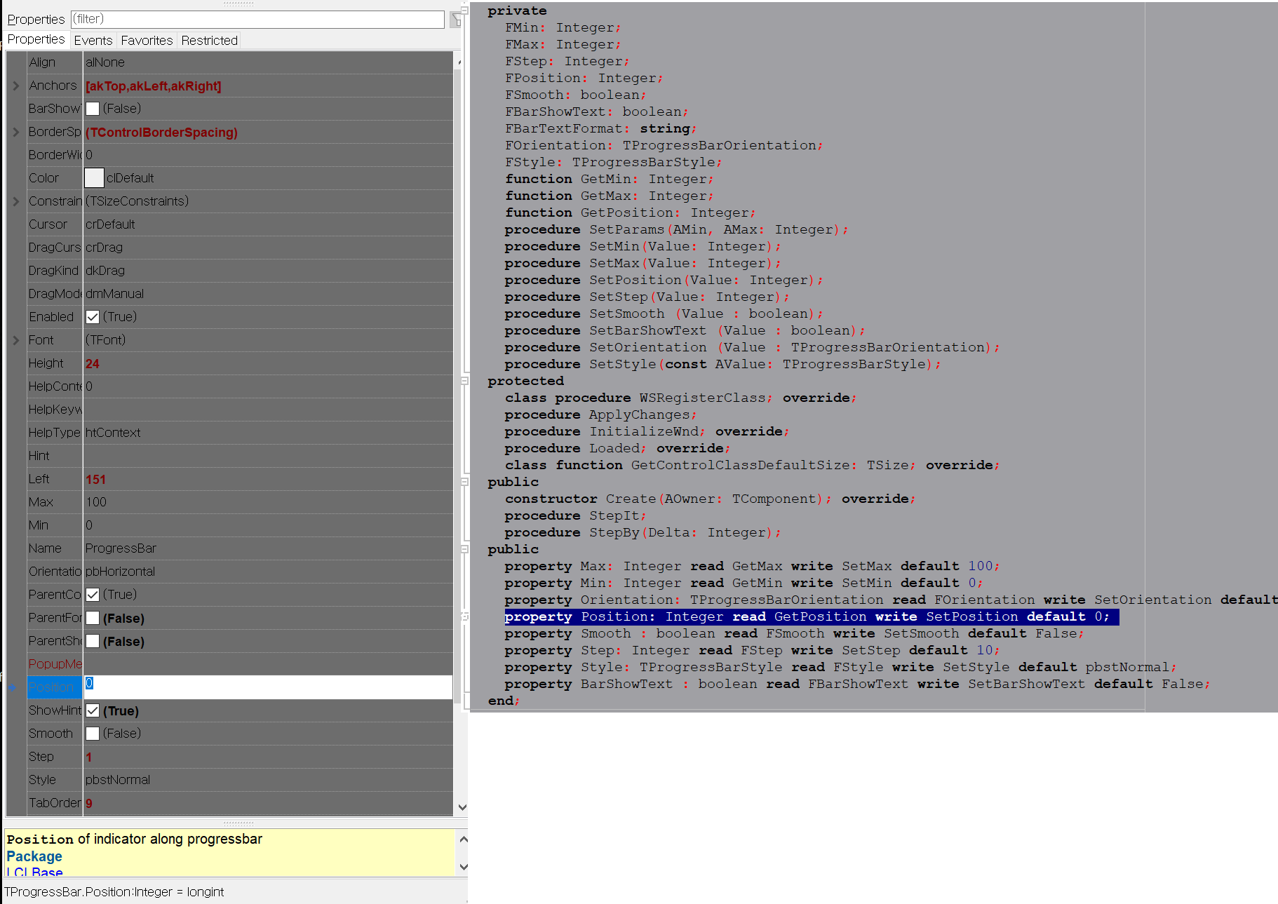 BGRAFlashProgressBar Positon? · Issue #106 · bgrabitmap/bgracontrols · GitHub