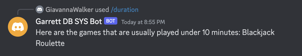GitHub - garbearrr/db-sys-final: Database Systems Final Project Discord Bot