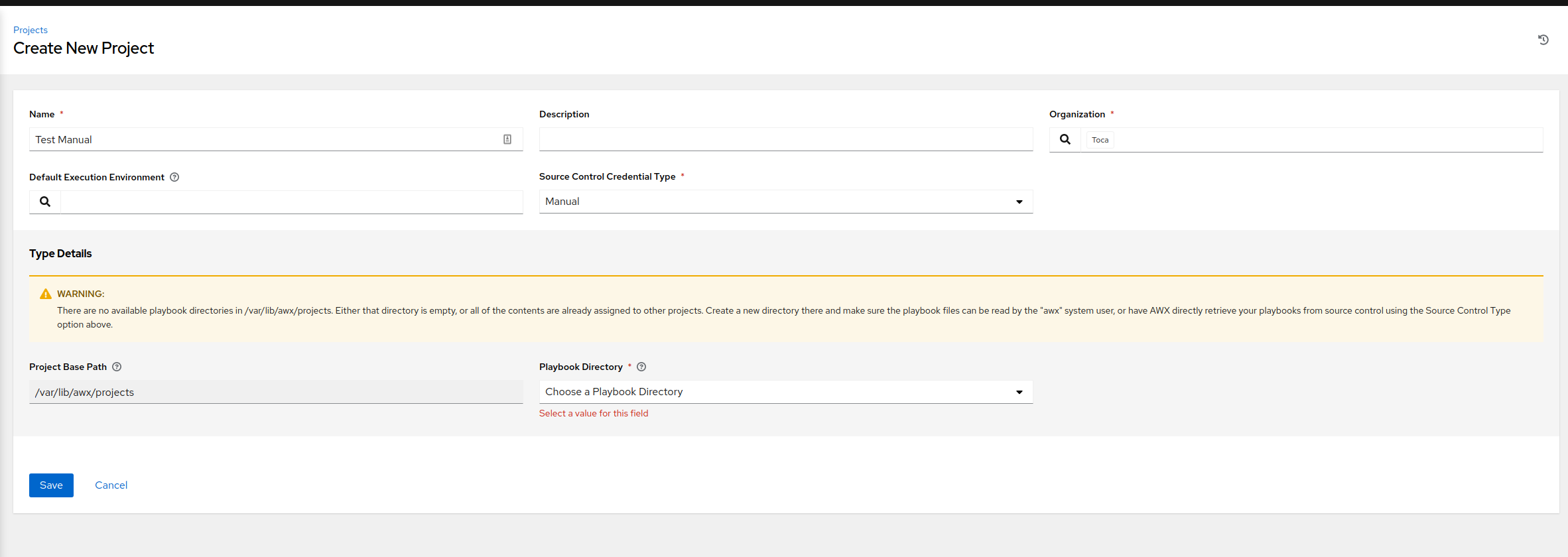 Issue creating persistent storage for /var/lib/awx/projects in awx-task ...
