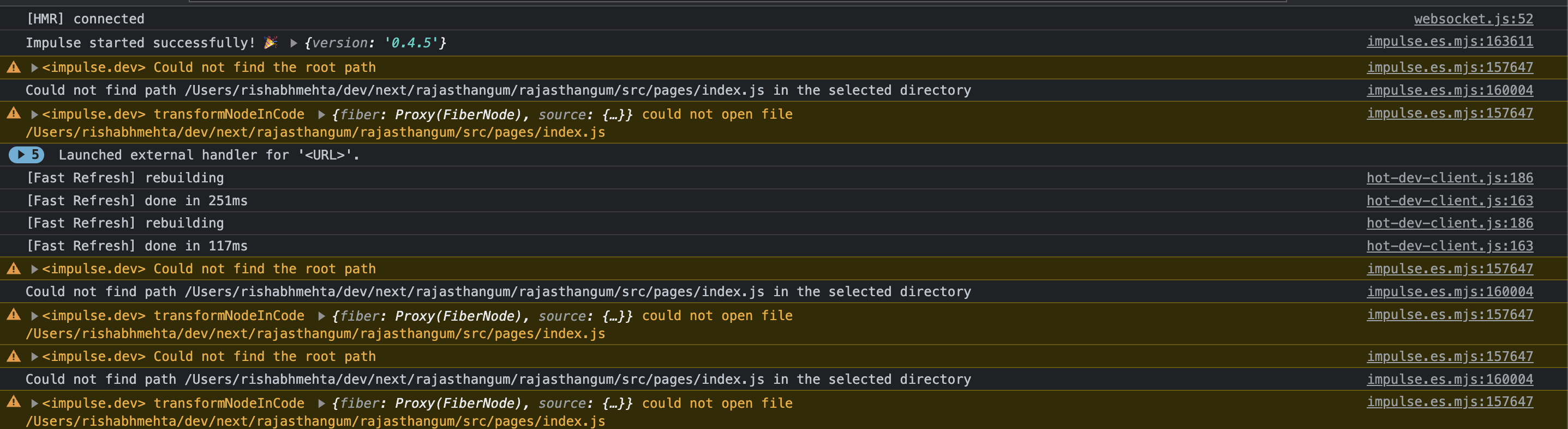 Impulse.dev could not find the root path. · Issue #13 · impulse-oss/impulse · GitHub