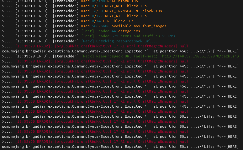 [BUG] [........ ERROR]: [org.bukkit.craftbukkit.v1_17_R1.util.CraftMagicNumbers] null · Issue ...