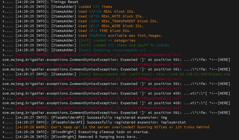 [BUG] [........ ERROR]: [org.bukkit.craftbukkit.v1_17_R1.util.CraftMagicNumbers] null · Issue ...