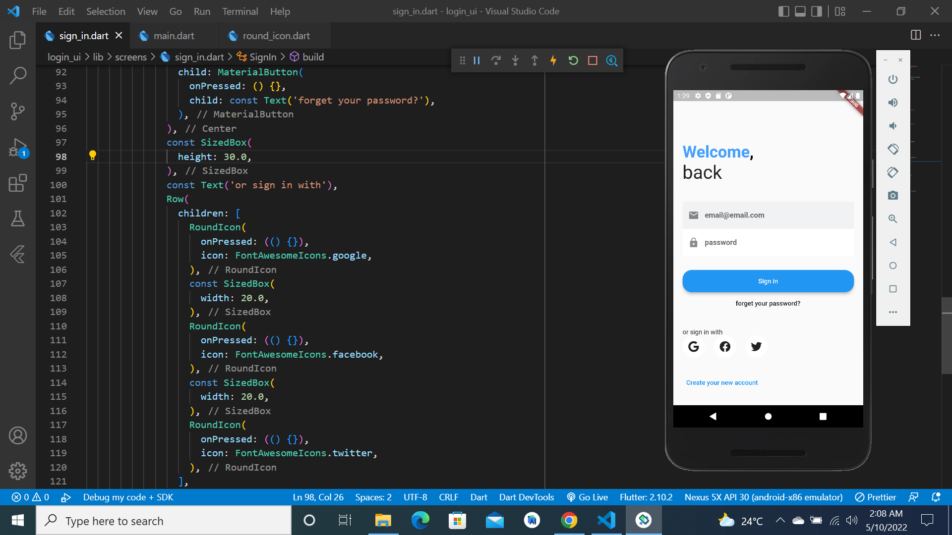 GitHub - Dev-Tonia/sign-in_screen
