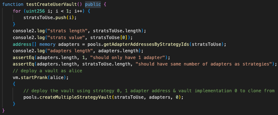 Unable To Build Arrays To Feed In As Function Input Parameters Within Test · Issue 3415