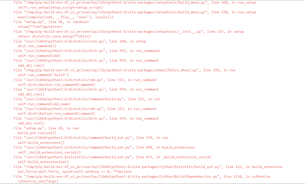 ERROR: Could not build wheels for hdbscan, which is required to install pyproject.toml-based ...