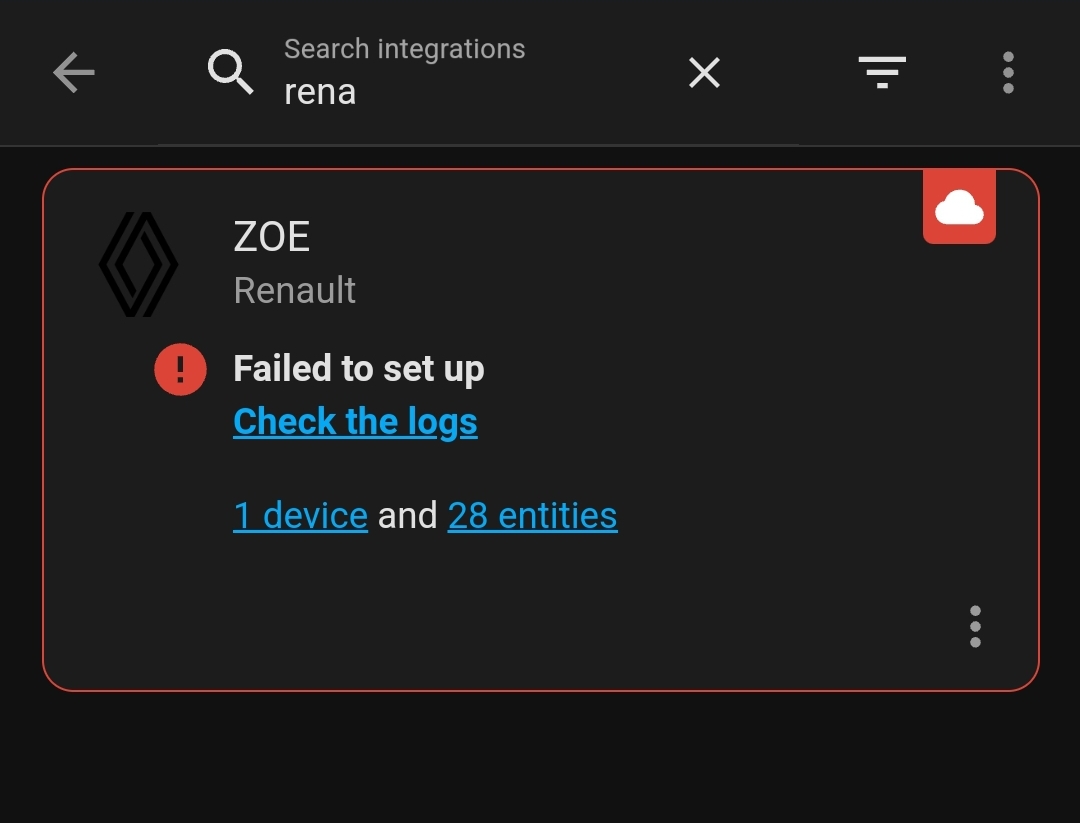 Renault integration fail · Issue #91672 · home-assistant/core · GitHub