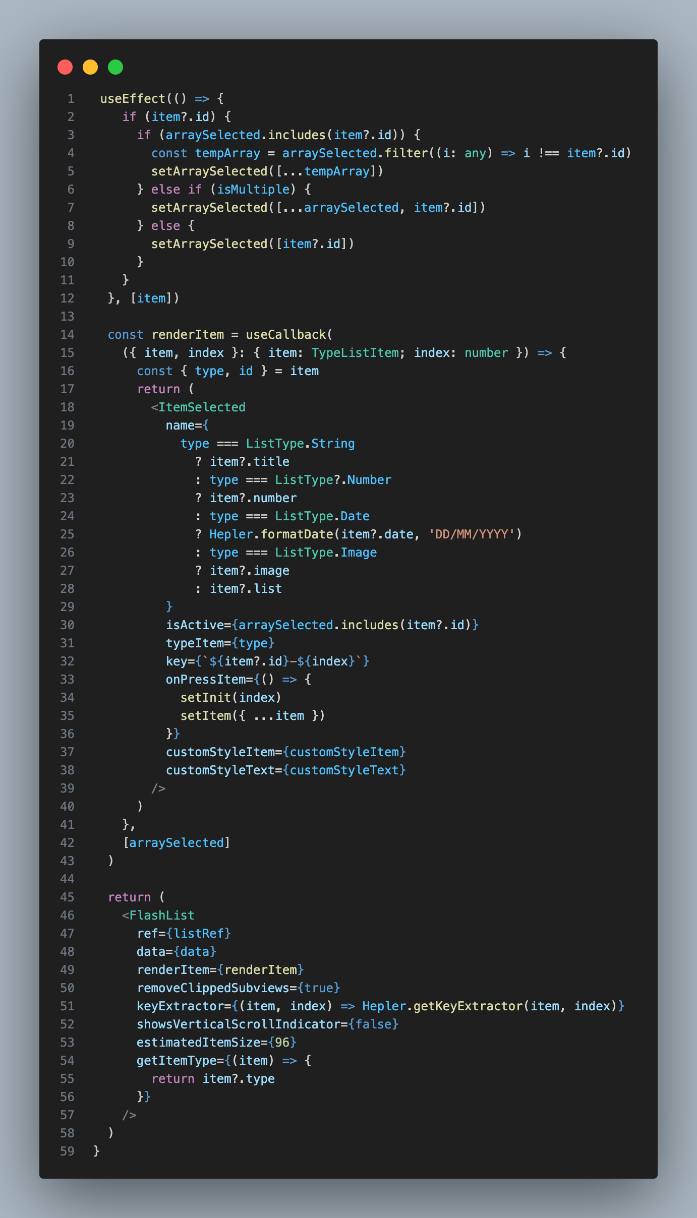 Pressed item with flashlist not working · Issue #846 · Shopify/flash-list · GitHub