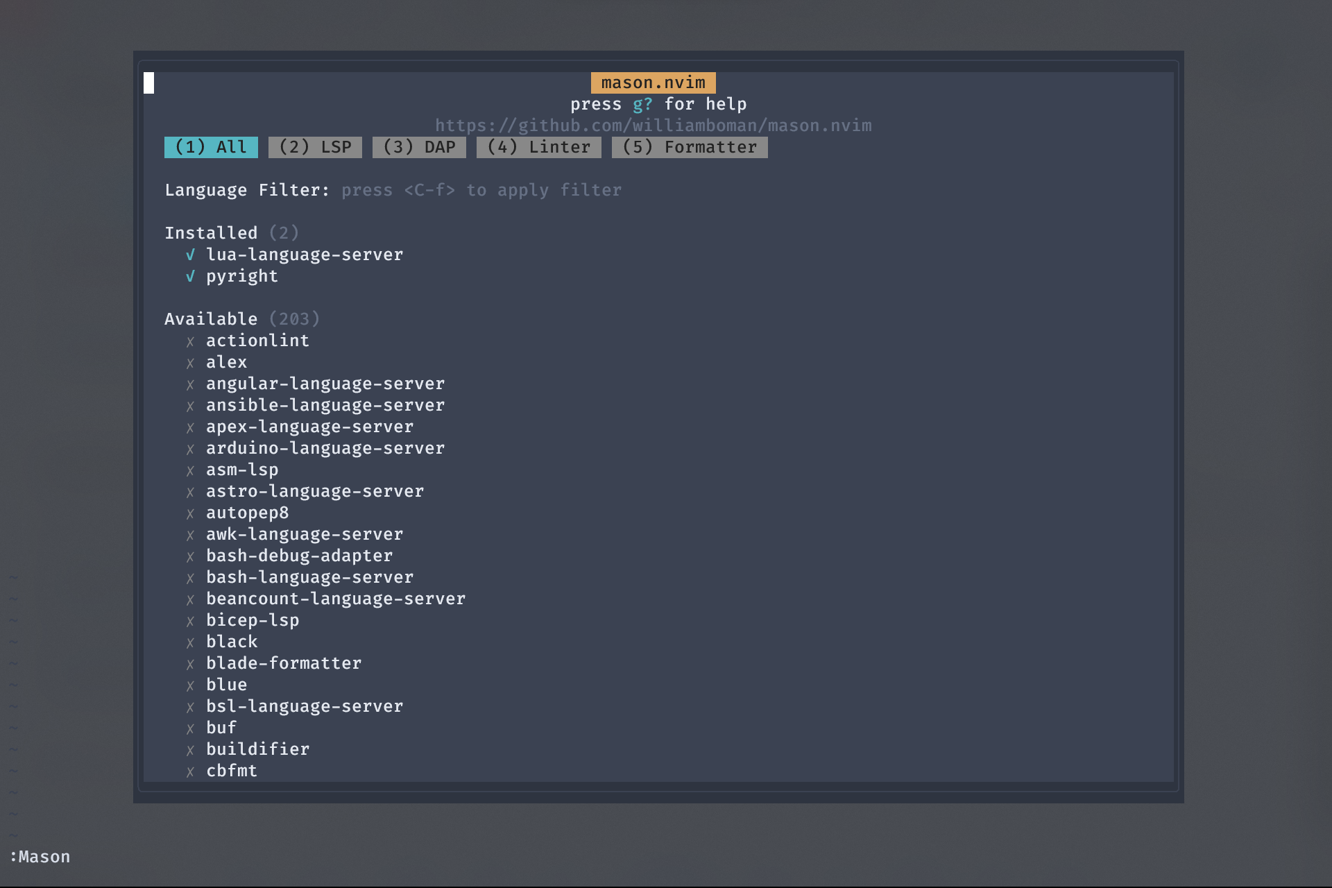 Is there a way to make the background transparent? · mason-org mason ...