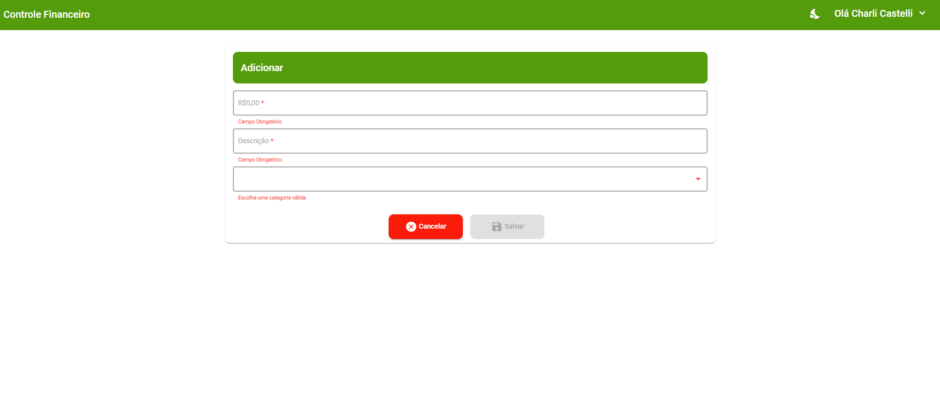 GitHub - charlicastelli/finance-angular