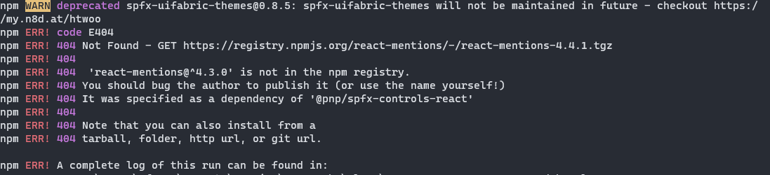 Npm Package Pnpspfx Controls React Is Not Installing · Issue 1225 · Pnpsp Dev Fx Controls