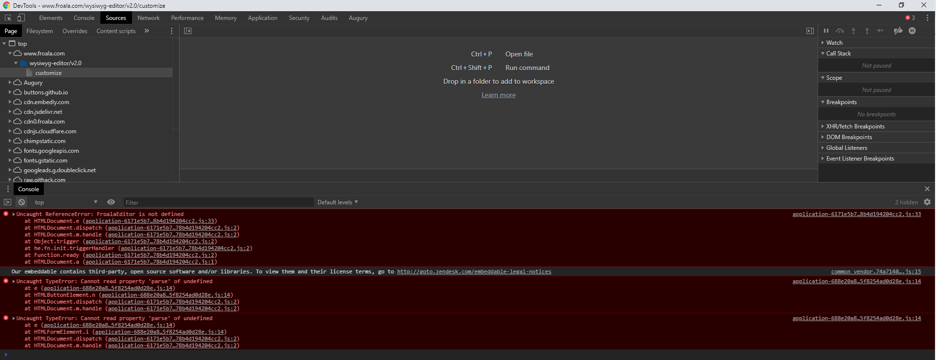 Customize / Create Custom Theme Tool Not Working · Issue #3600 · froala/wysiwyg-editor · GitHub