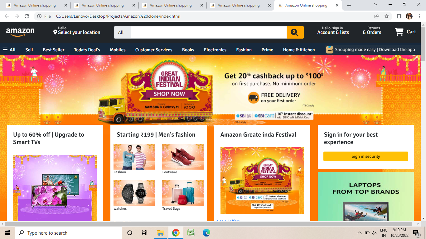 GitHub - usamvijay/Amazon_front-end