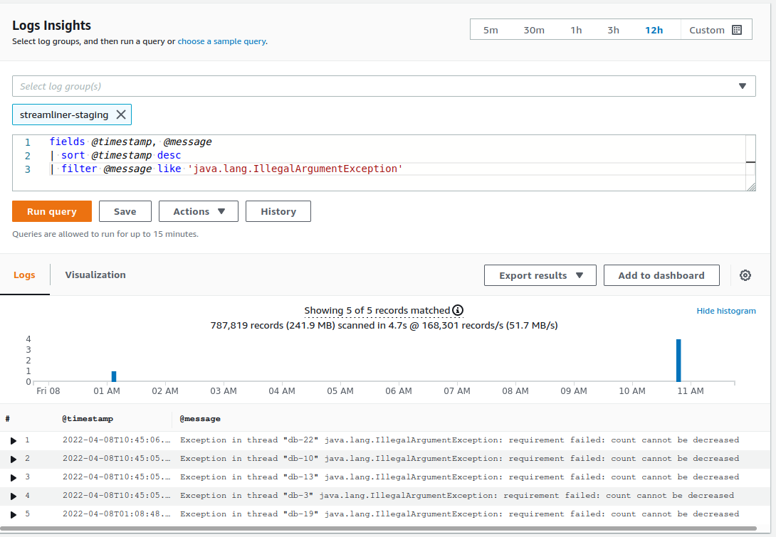 java.lang.IllegalArgumentException: requirement failed: count cannot be decreased · Issue #2417 ...