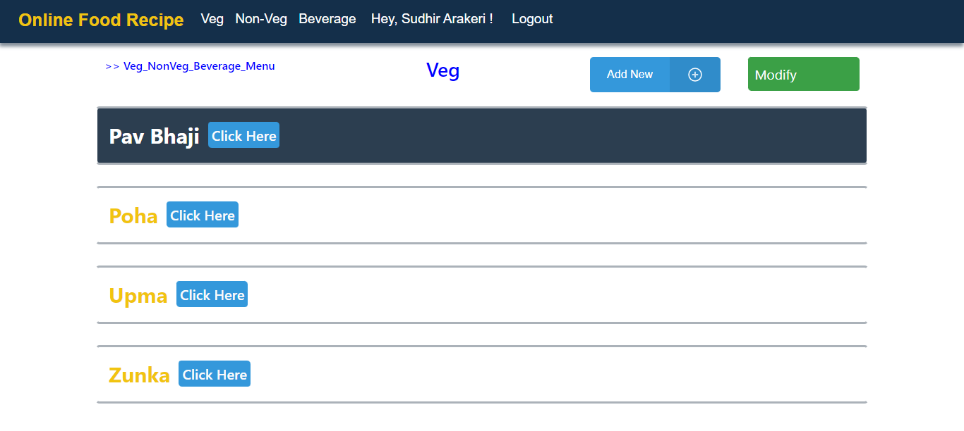 GitHub - sudhirarakeri/Online-Food-Receipe: Online Food Recipe Website ...
