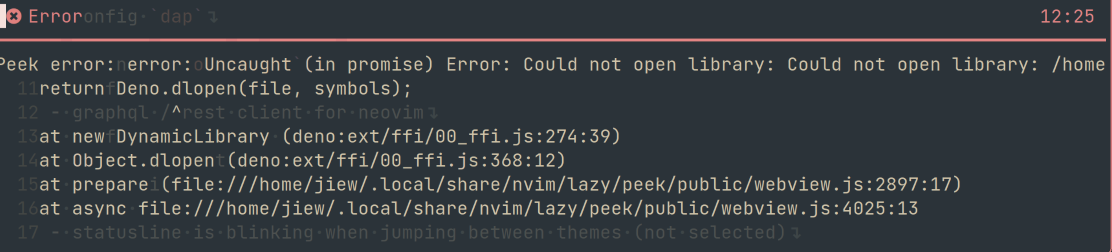 Error: Could not open library · Issue #18 · toppair/peek.nvim · GitHub