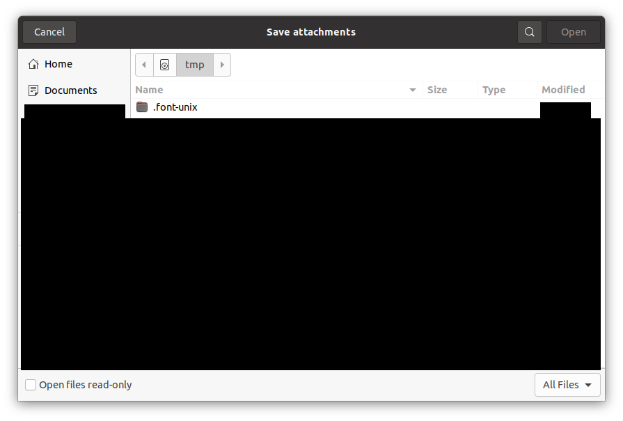 Linux/snap cannot open or save attachments · Issue #7604 ...