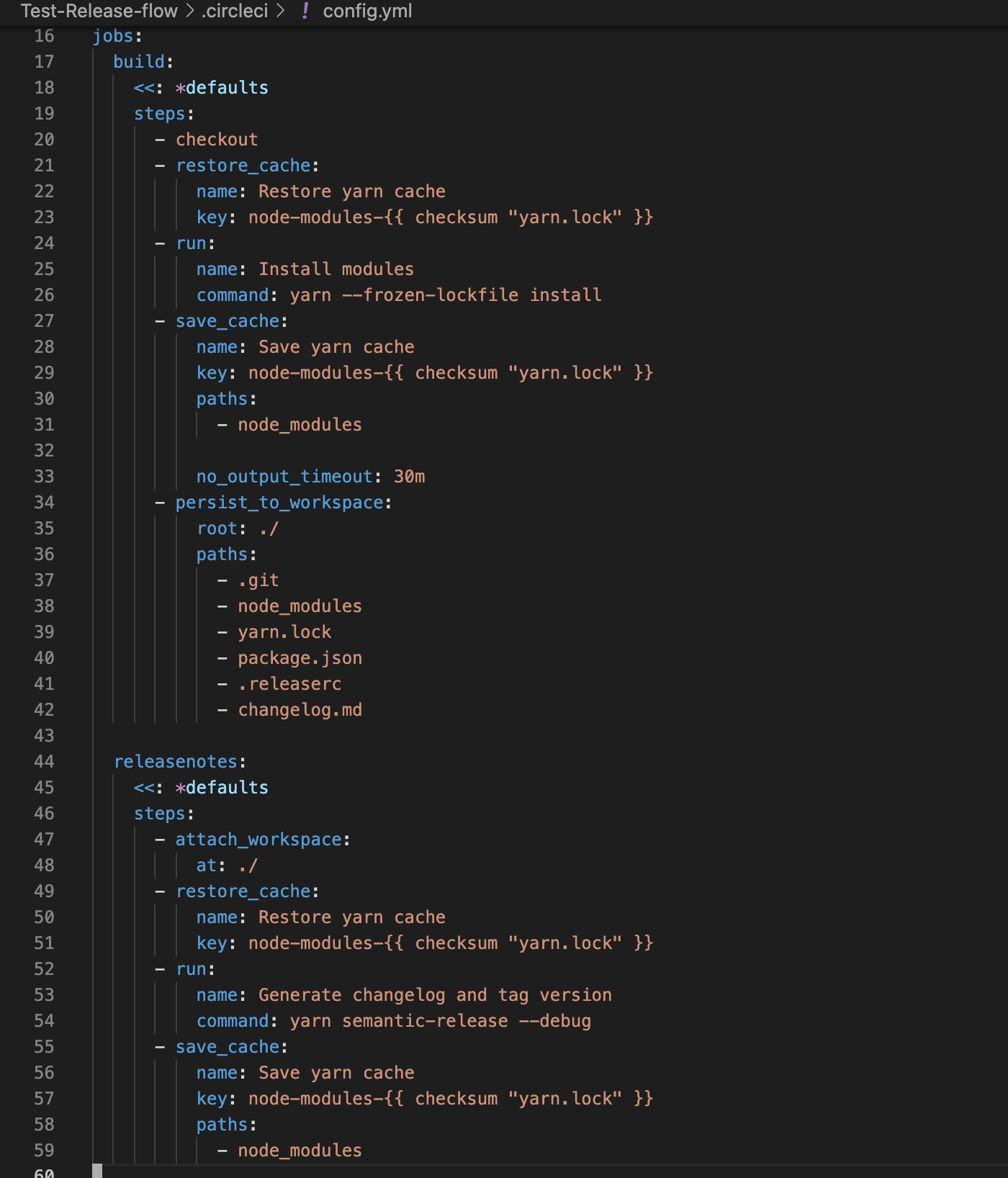For every new version, Changelog.md file generated via CircleCI ...