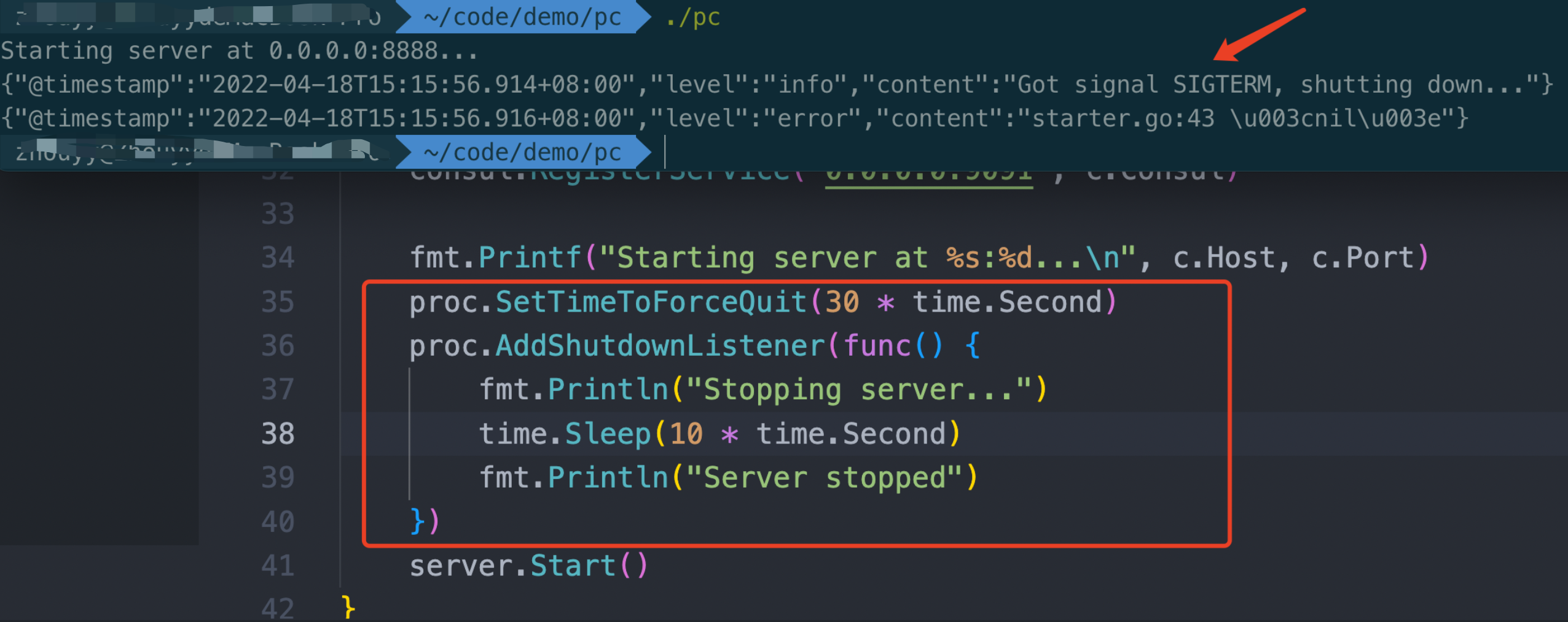 gracefulStop bug · Issue #1804 · zeromicro/go-zero · GitHub