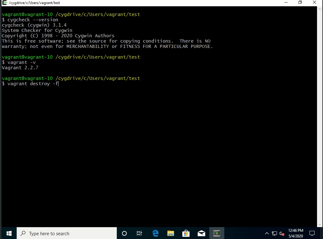 Unable To Interrupt Vagrant With Ctrlc From A Cygwin Terminal · Issue 9387 · Hashicorpvagrant