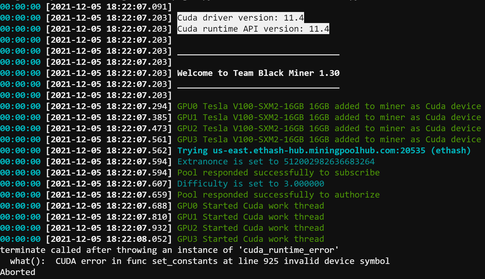 Weird kernel and Xintensity behavior and cuda error · Issue #174 · sp-hash/TeamBlackMiner · GitHub