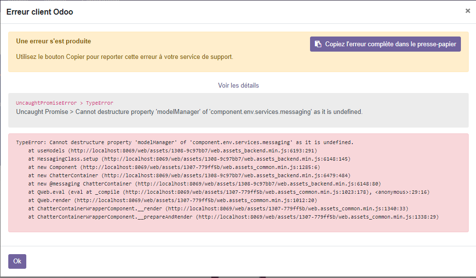 Discuss error mail.widgets.discuss · Issue #79592 · odoo/odoo · GitHub