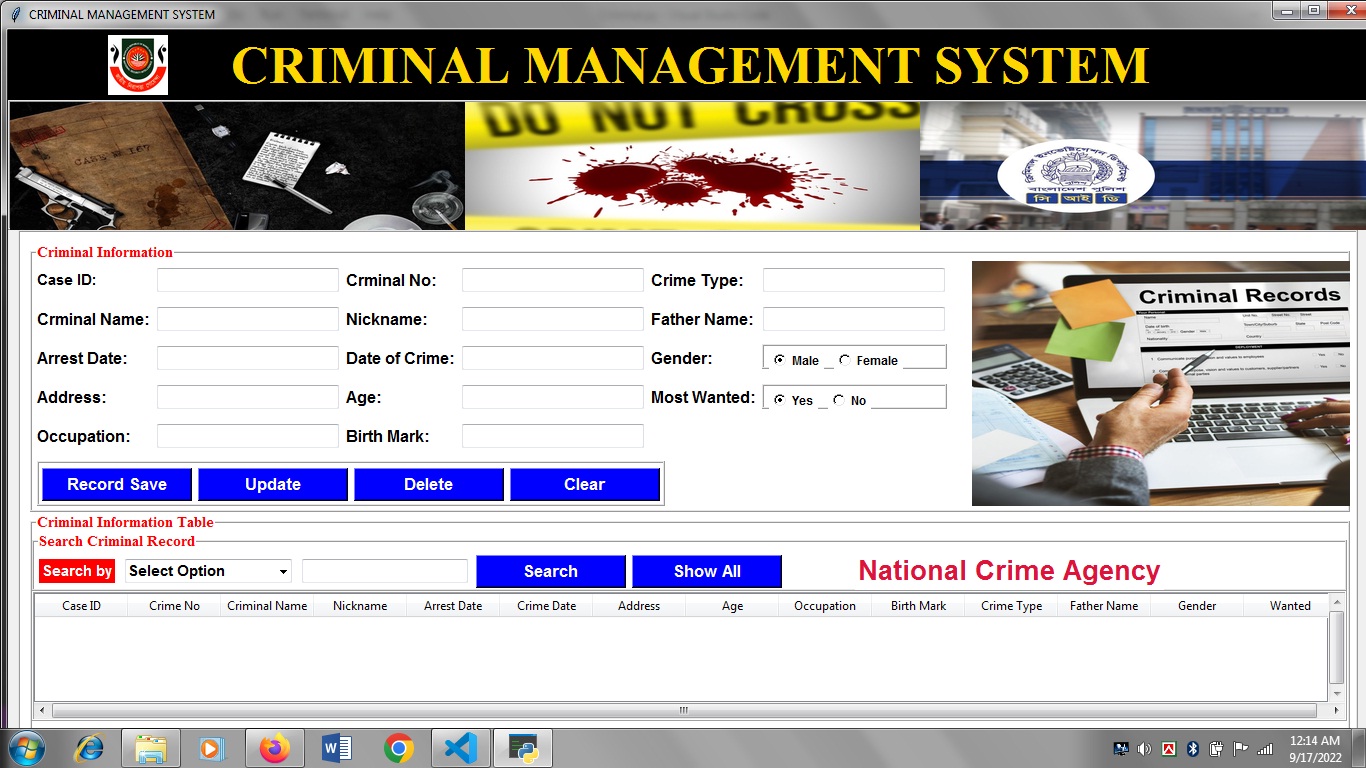 GitHub - rimonyousuf/Criminal-Management-System