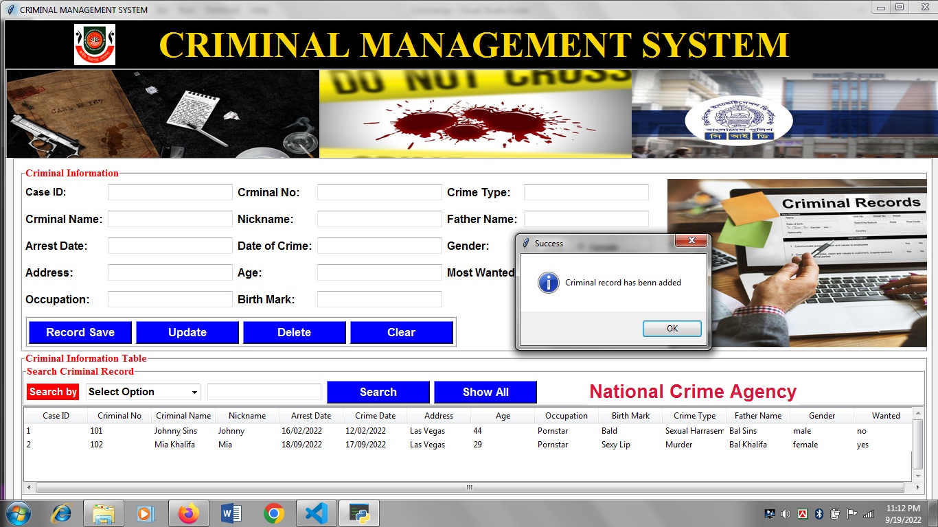 GitHub - rimonyousuf/Criminal-Management-System