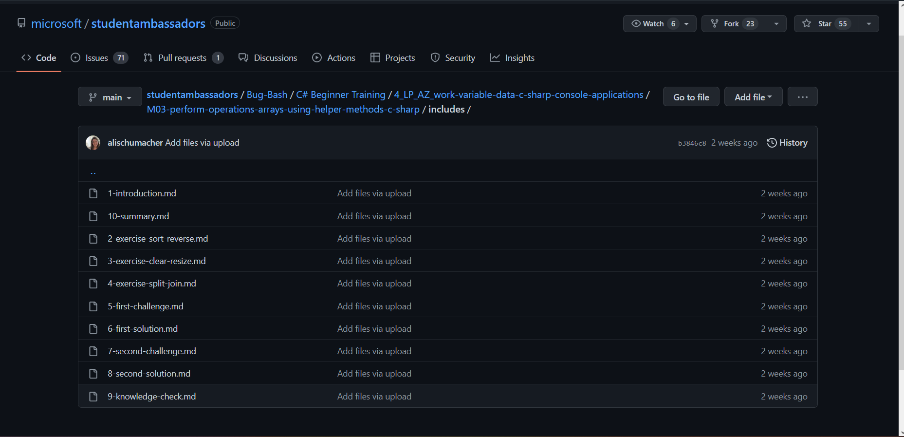 File Structure is not accurate in M03-perform-operations-arrays-using-helper-methods-c-sharp ...