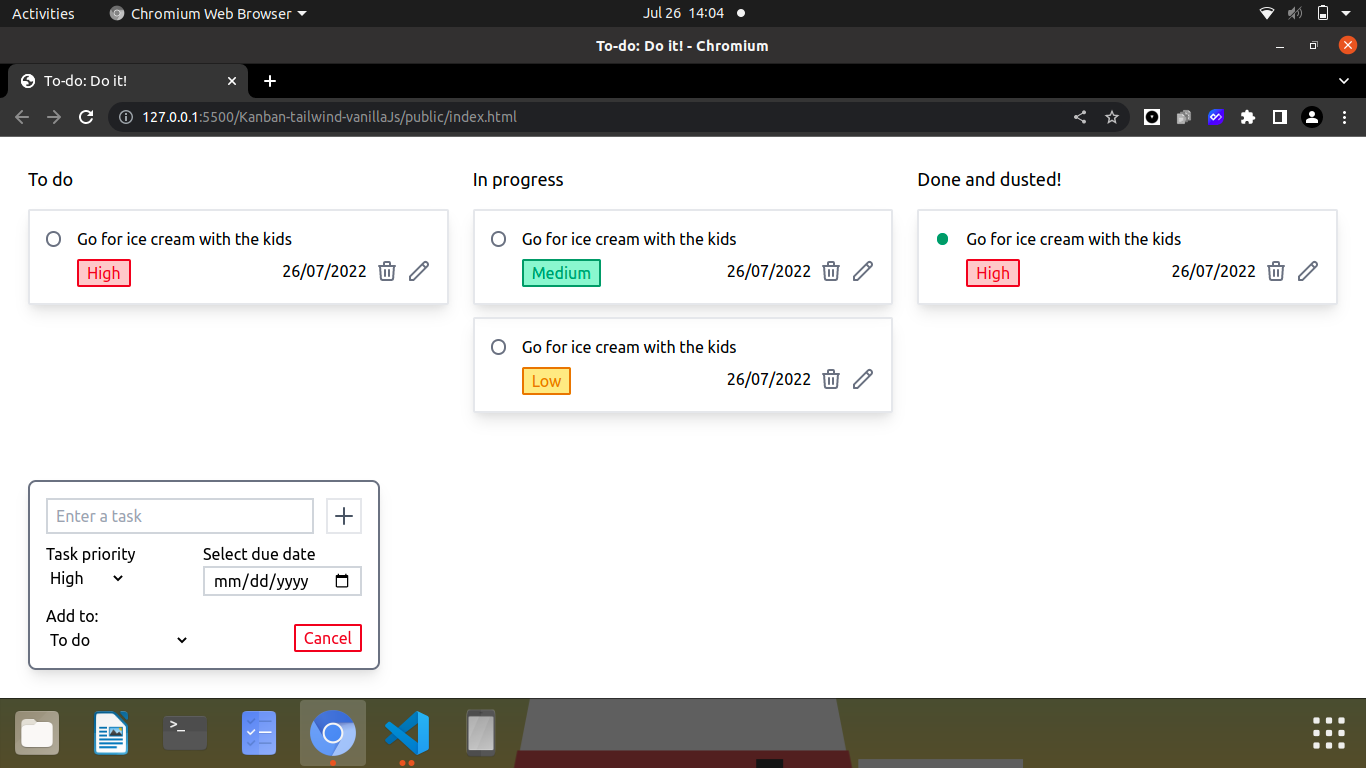 GitHub - Njong392/Kanban-tailwind-vanillaJs: Kanban style to-do list to help me organize my ...
