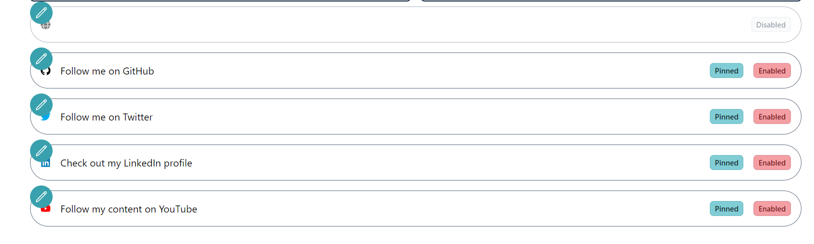 Feature Edit Button On Manage Links Page Looks Out Of Place · Issue 8824 · Eddiehubcommunity 