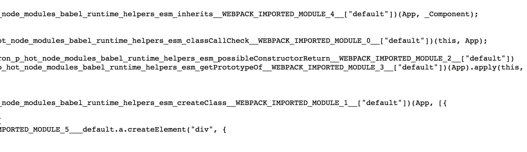 Imports of Babel helpers have impossibly long names in DEV · Issue #5956 · facebook/create-react ...