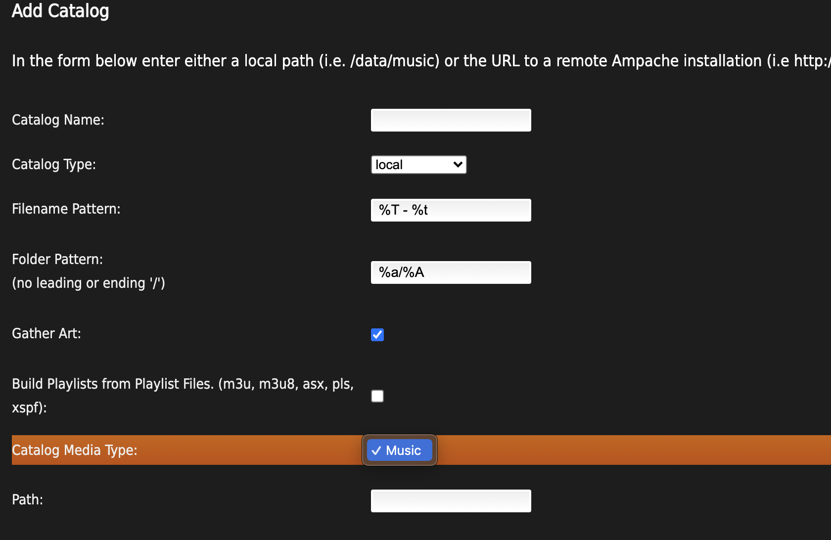 Can't add podcast catalog · Issue #3024 · ampache/ampache · GitHub