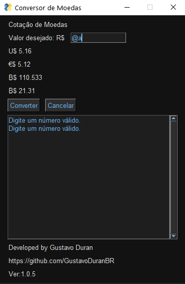 GitHub - GustavoDuranBR/Conversor_de_Moedas