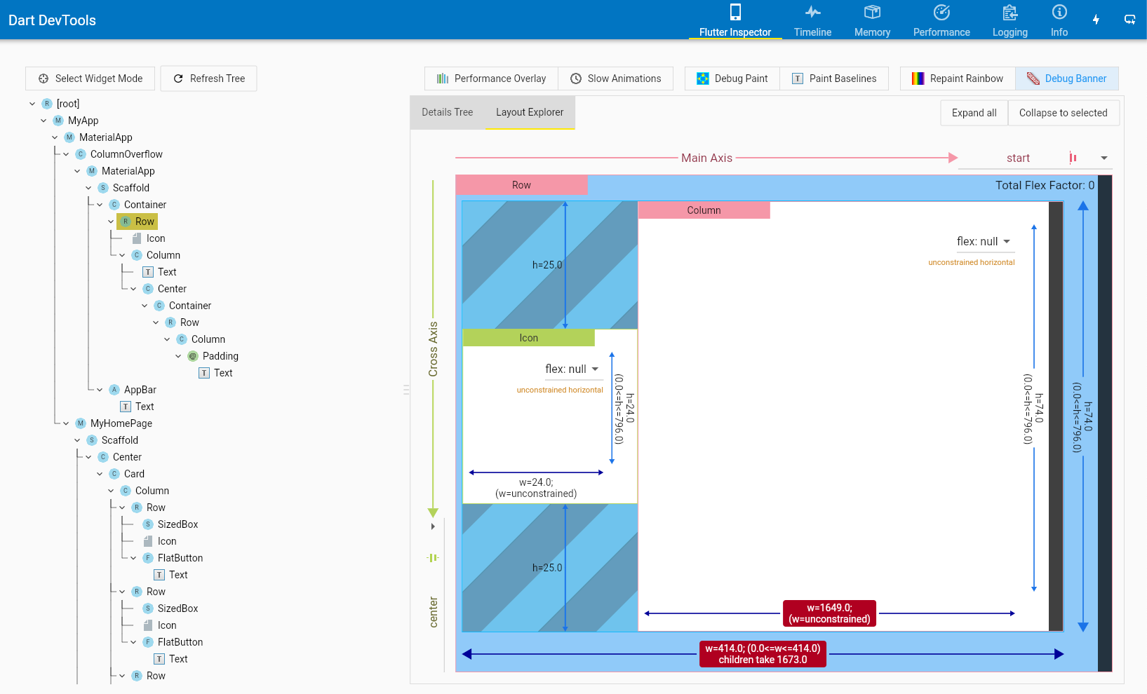 Layout Explorer Is Not Visibleavailable · Issue 1481 · Flutterdevtools · Github