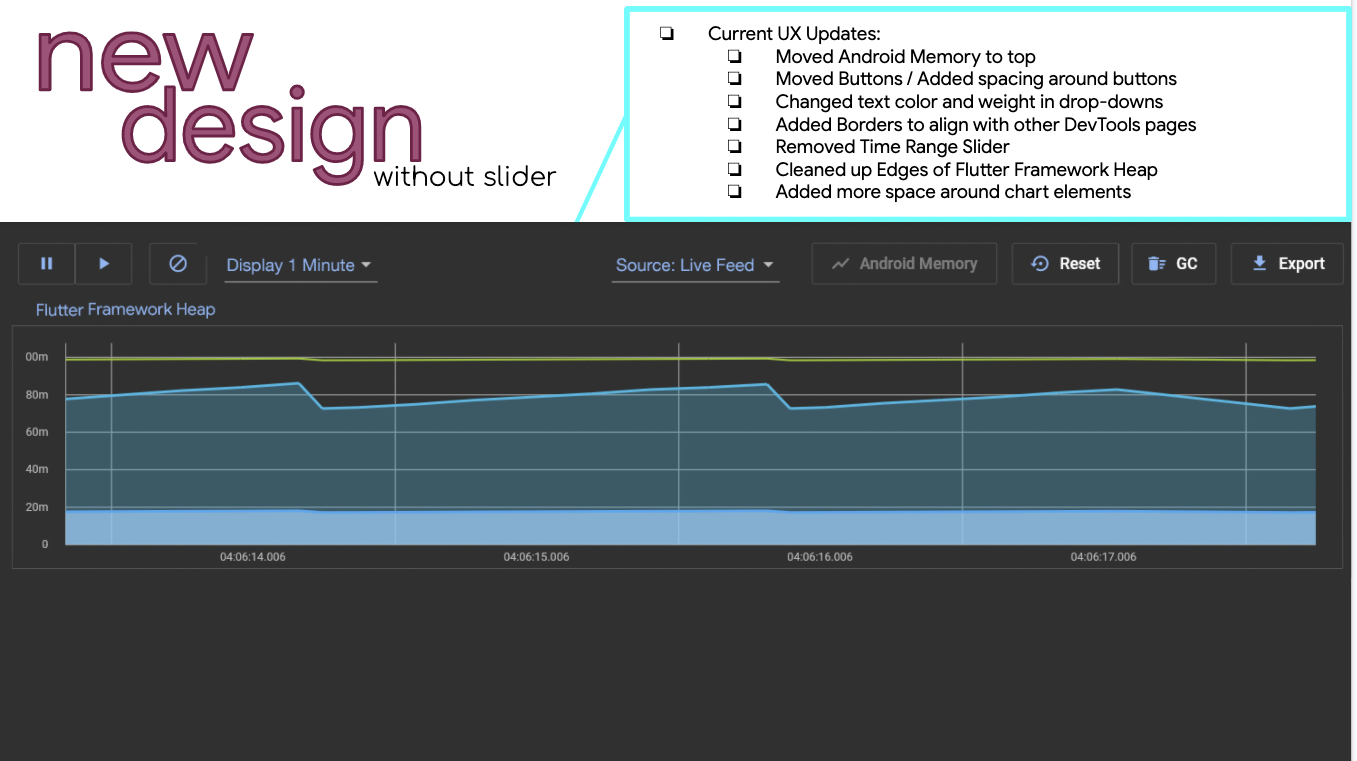 DevTools Memory Page: UX Punch List 2020 · Issue #1974 · flutter/devtools · GitHub
