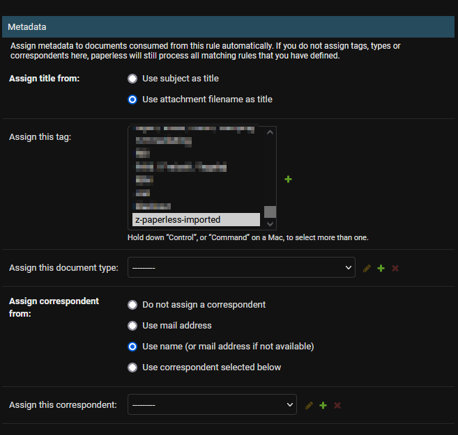 How exactly to use mail rule that is based on tags? · paperless-ngx paperless-ngx · Discussion ...