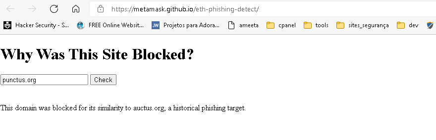 [Legitimate Site Blocked] www.punctus.org · Issue #5574 · MetaMask/eth-phishing-detect · GitHub