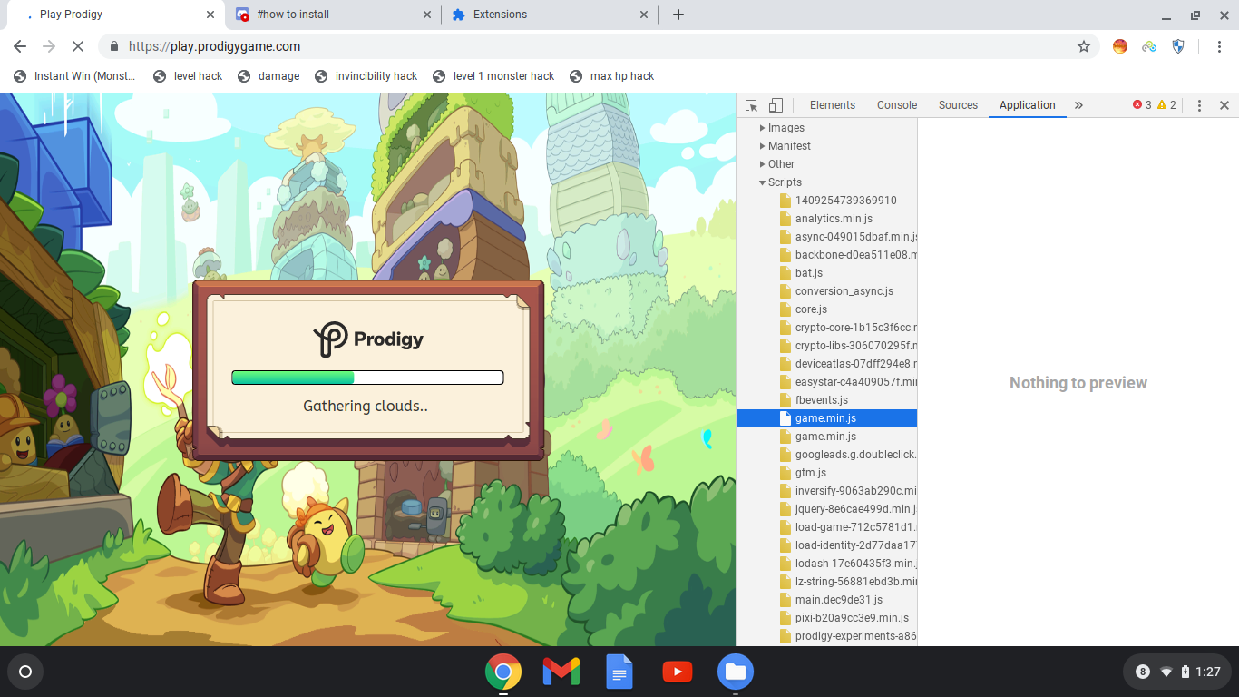 Prodigy keeps loading half way when I have the extension on · Issue ...