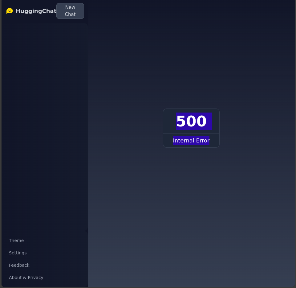500 Internal Error · Issue #314 · huggingface/chat-ui · GitHub